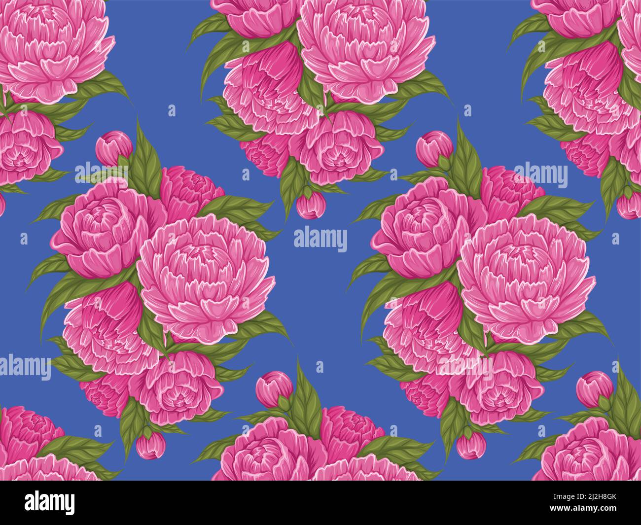 Lush blue flower Stock Vector Images - Alamy