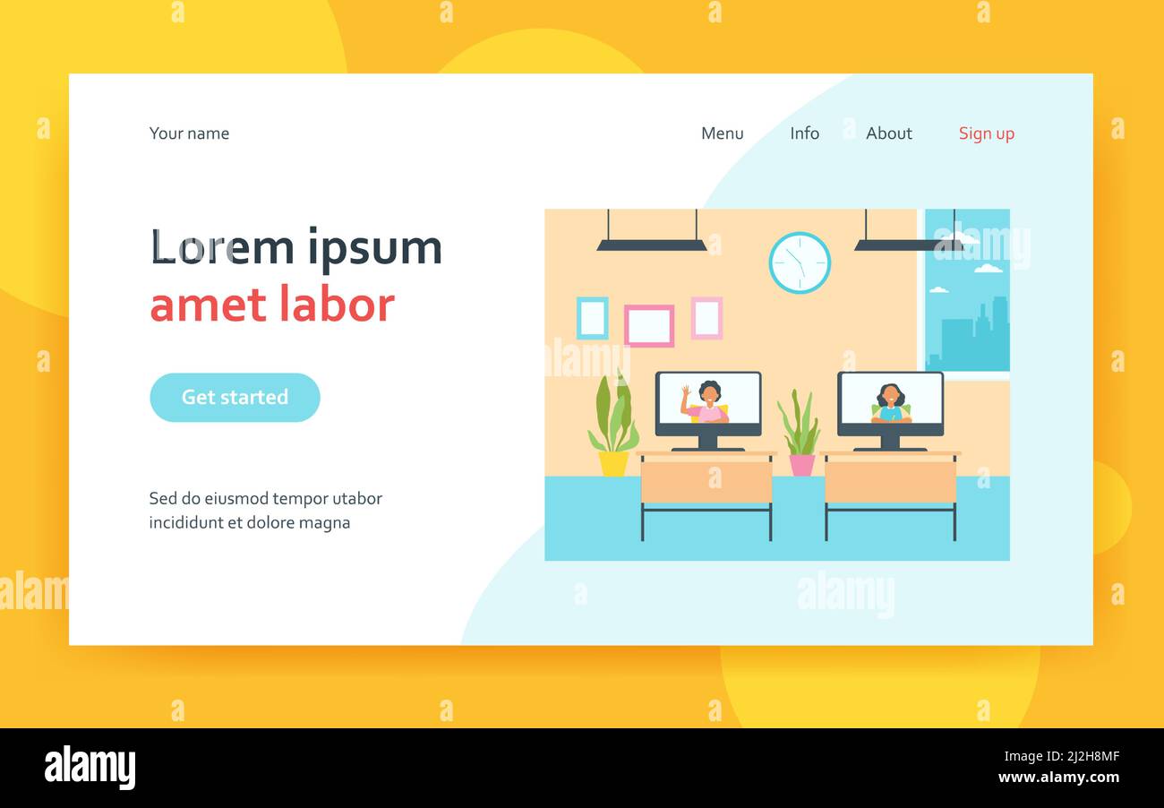 Classroom monitors Stock Vector Images - Alamy