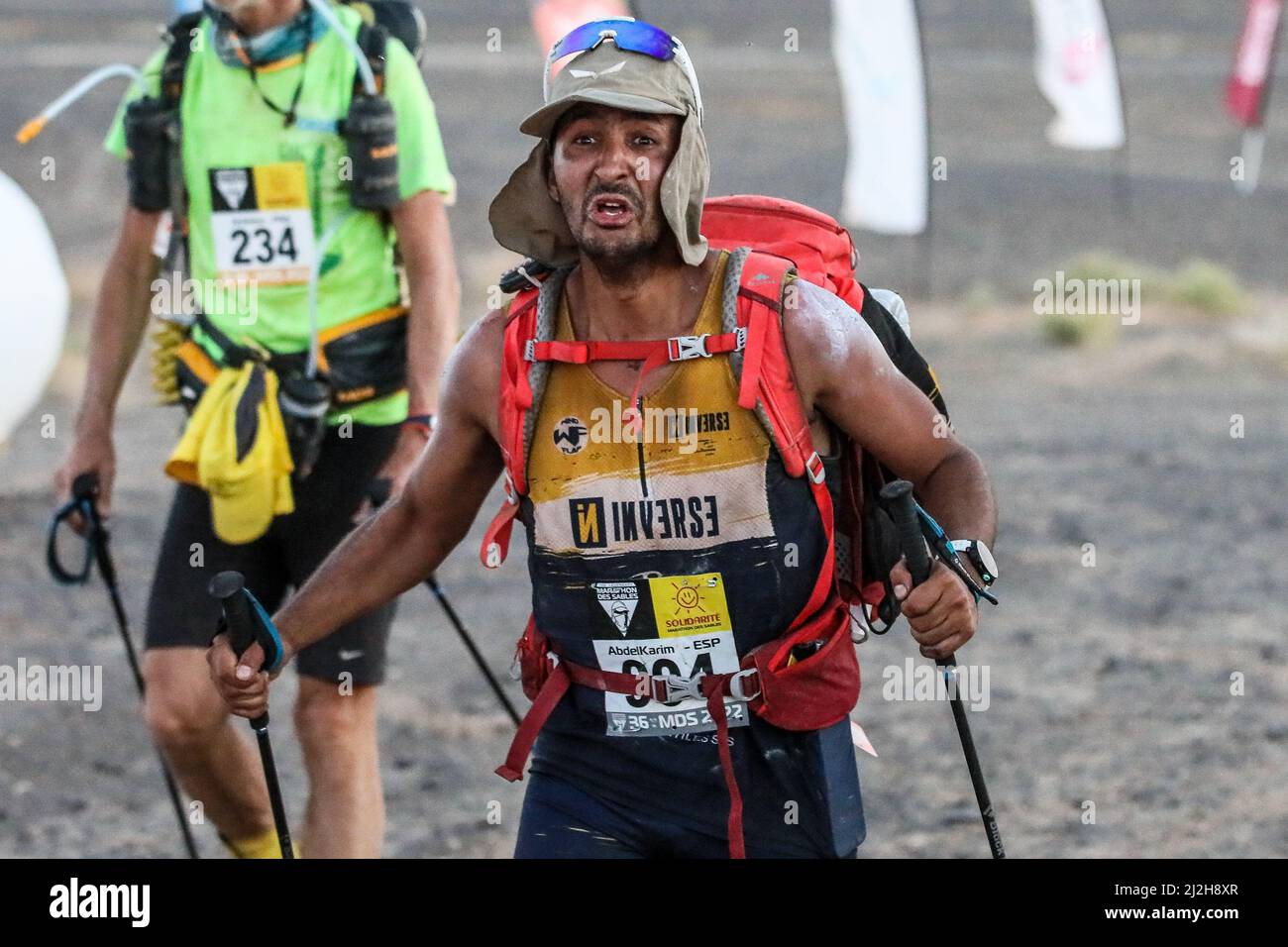 Abdelkarim El Hayani, Spain, the barefoot runner- 36th Marathon des ...