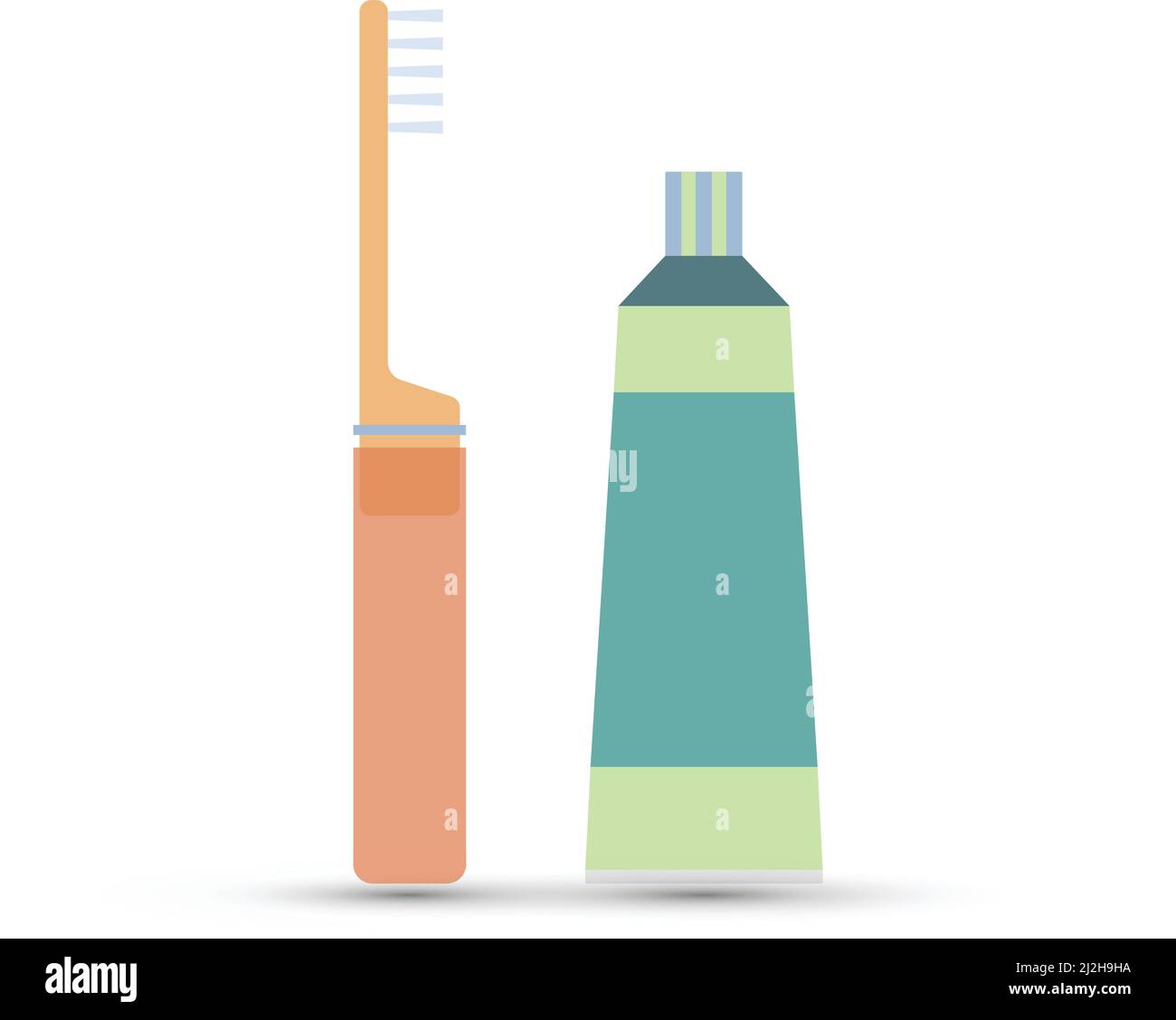 Toothpaste vector simple flat Stock Vector Images - Alamy