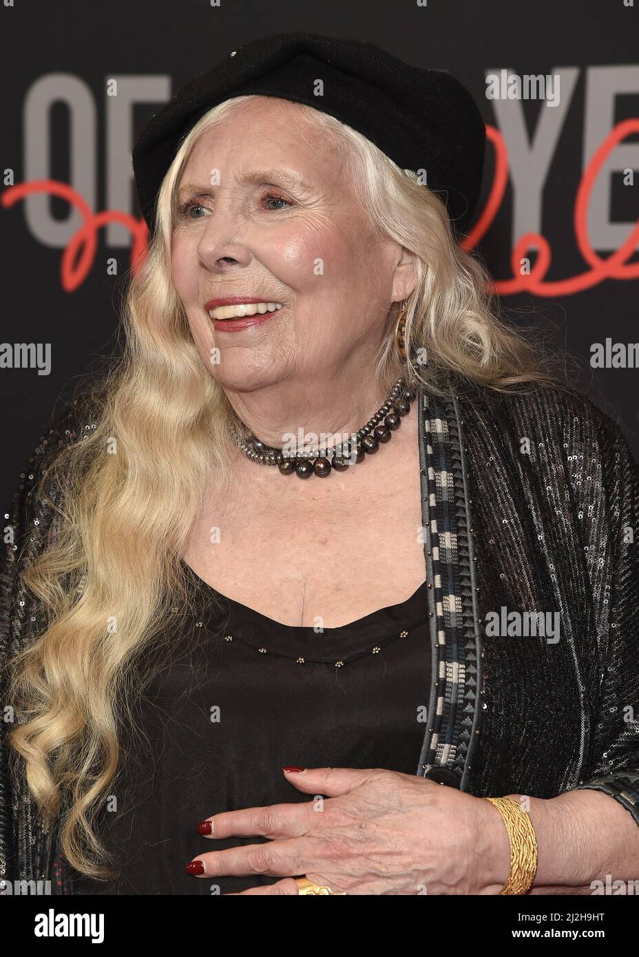 Joni Mitchell walking on the red carpet at the 31st Annual MusiCares ...