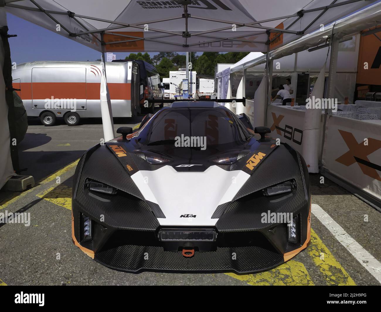 A racing car on the track - KTM GTX X-bow GT4 Stock Photo - Alamy