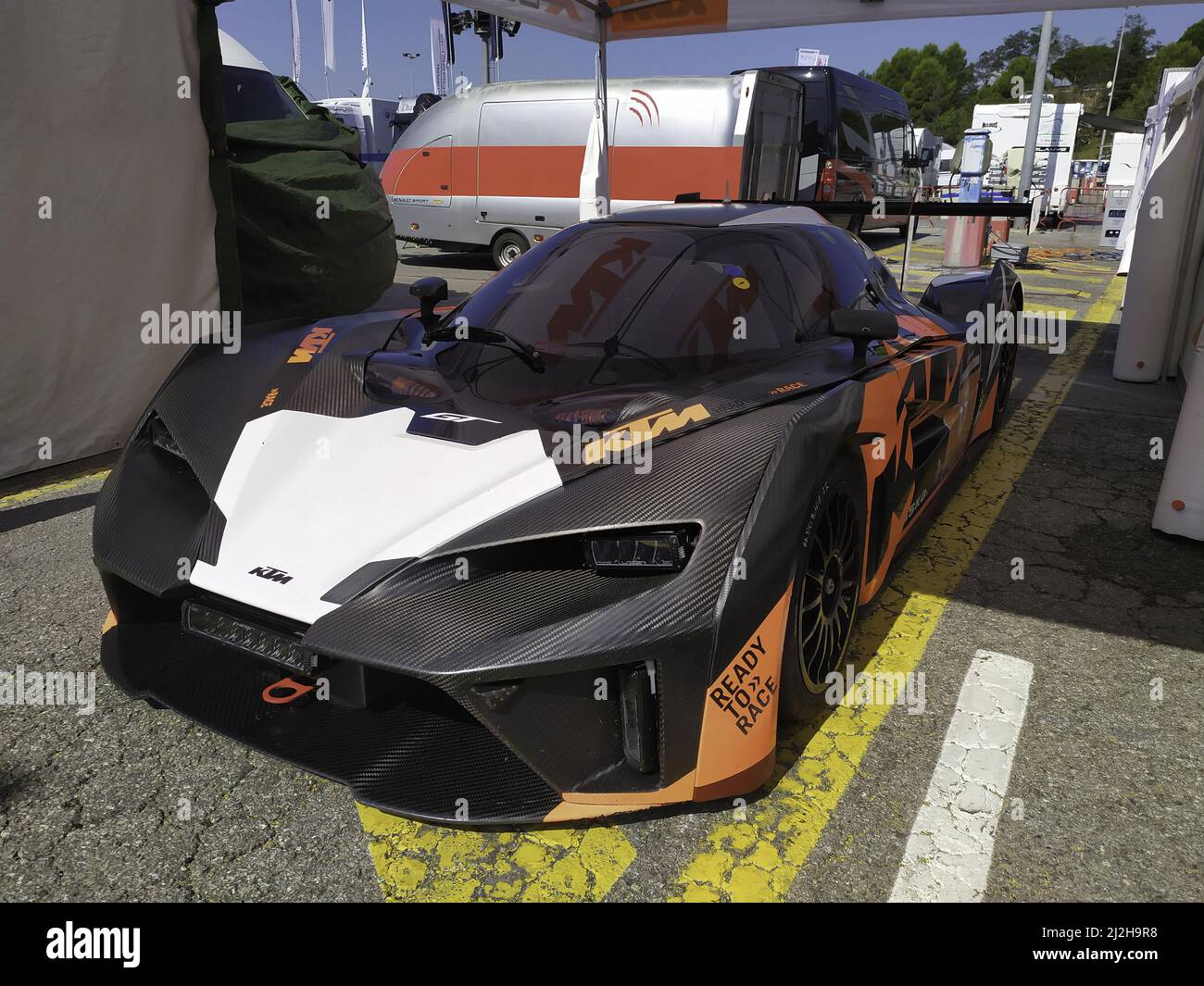 A racing car on the track - KTM GTX X-bow GT4 Stock Photo - Alamy