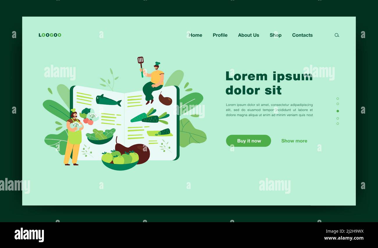 Tiny chefs cooking healthy food according to recipe book, preparing ...