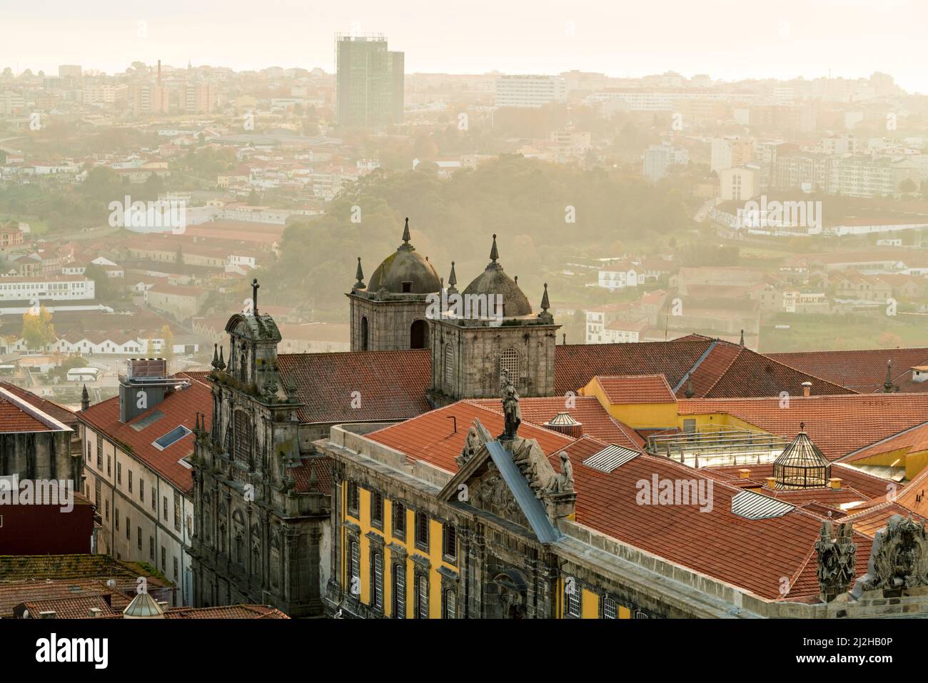 Portugal, Porto, Aerial view of old town buildings Stock Photo - Alamy
