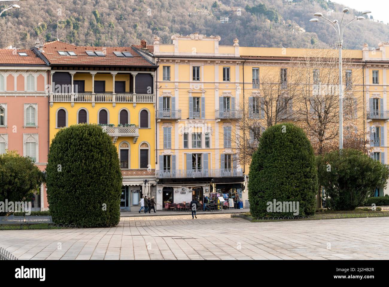 Italy, Como, Old town buildings Stock Photo - Alamy
