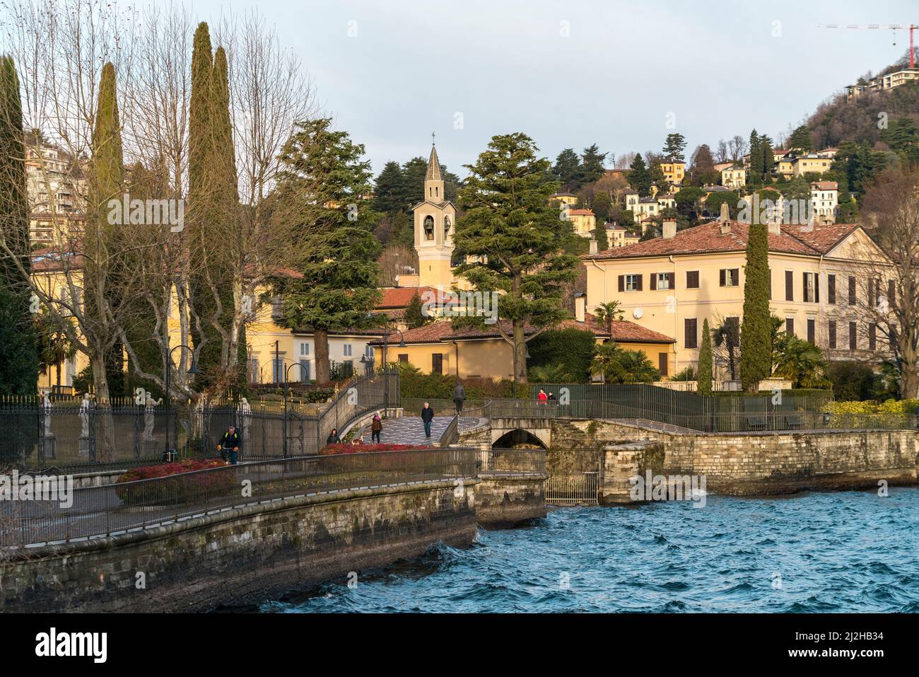Italy, Como, Villas and resorts by Lake Como Stock Photo - Alamy