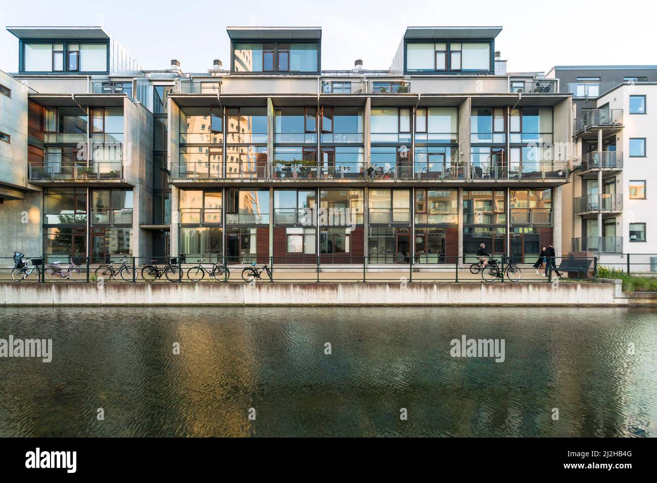 Sweden, Malmo, Modern residential houses at newÊNyhavnÊharbor Stock ...