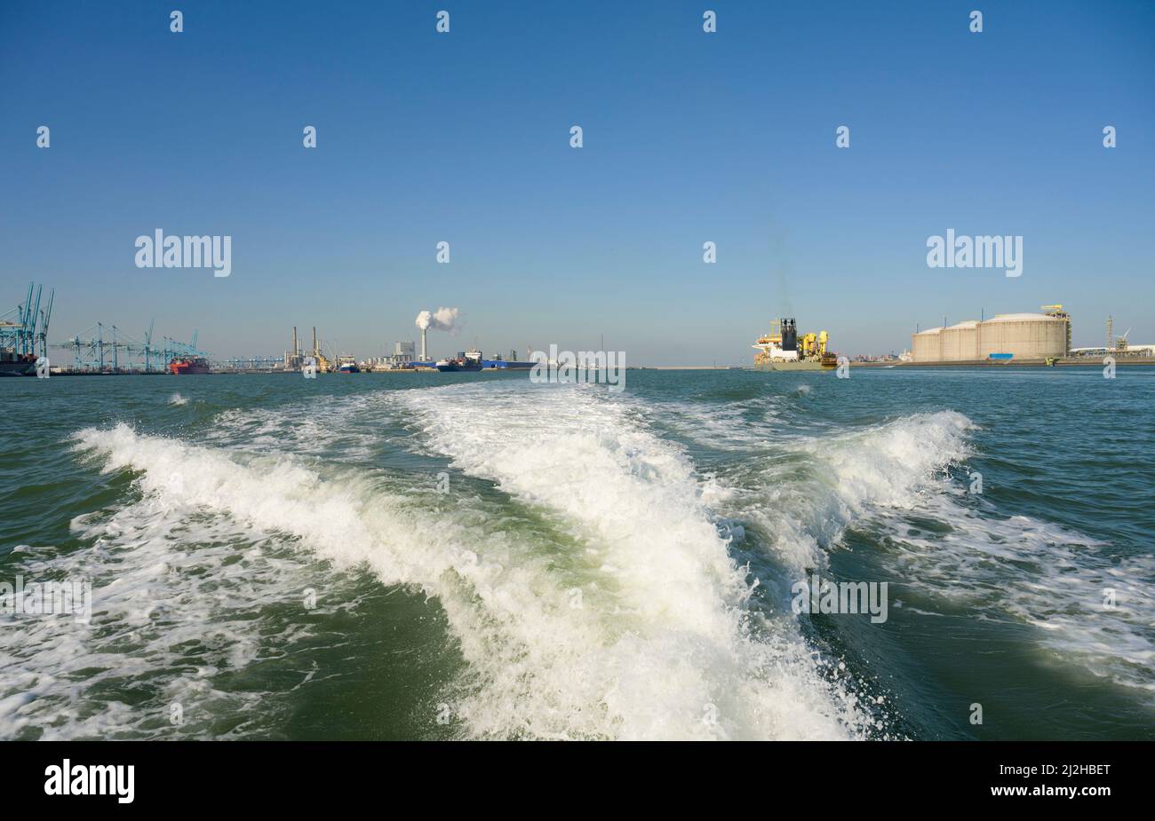 GATE LNG terminal seen from sea, Rotterdam, Netherlands Stock Photo - Alamy