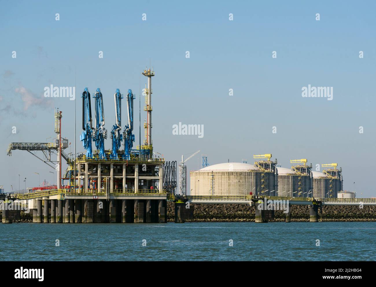 Storage tanks at GATE LNG terminal, Rotterdam, Netherlands Stock Photo ...
