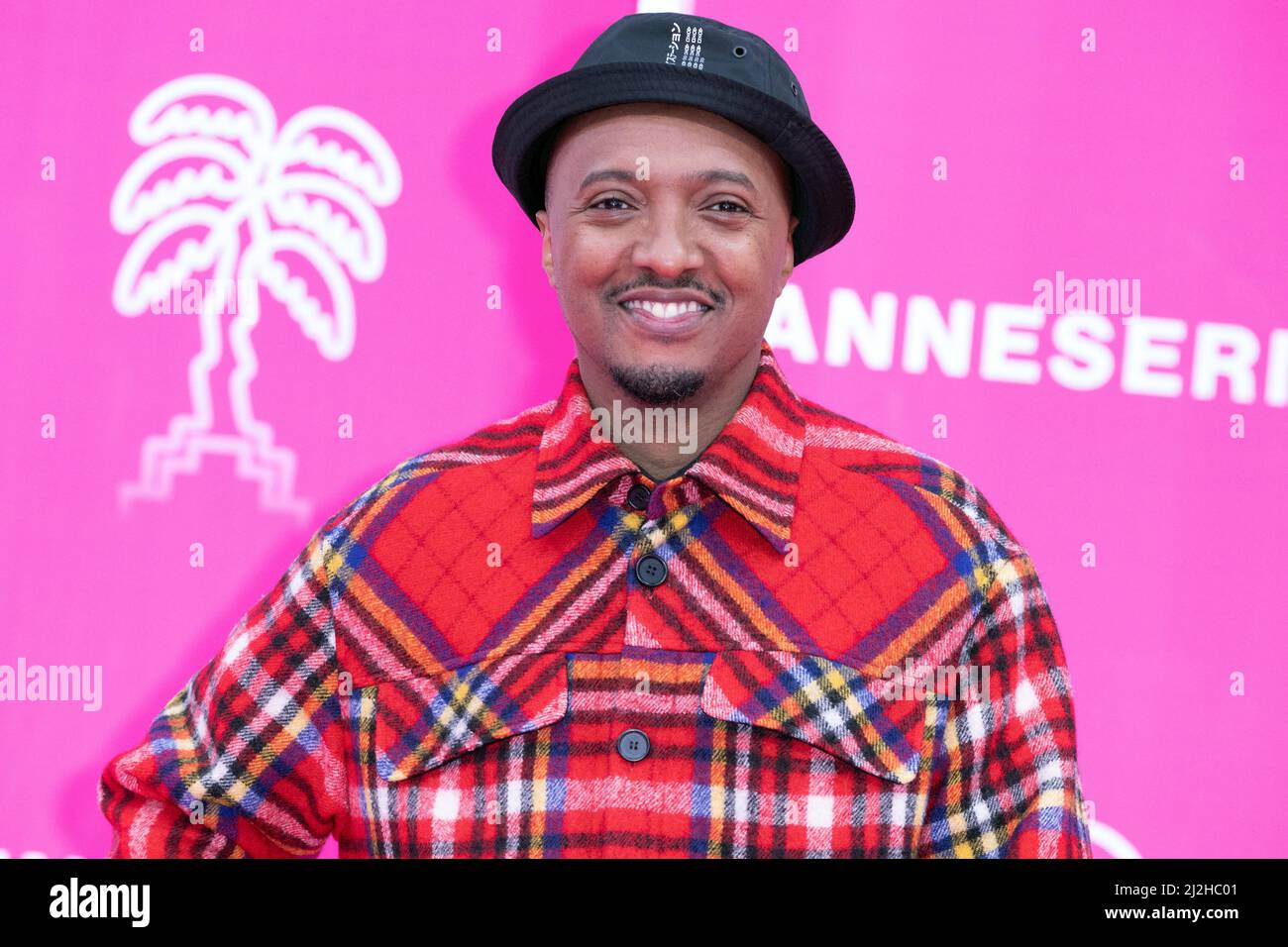 Soprano poses on the pink carpet during the opening ceremony of the 5th ...