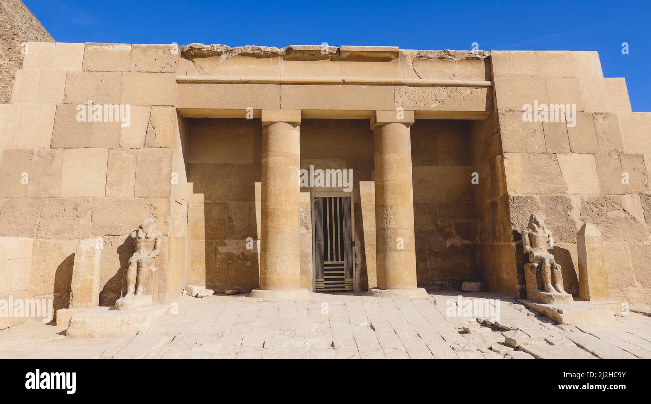 Natural View to the Great Pyramid of Giza under Blue Sky and Day Light ...