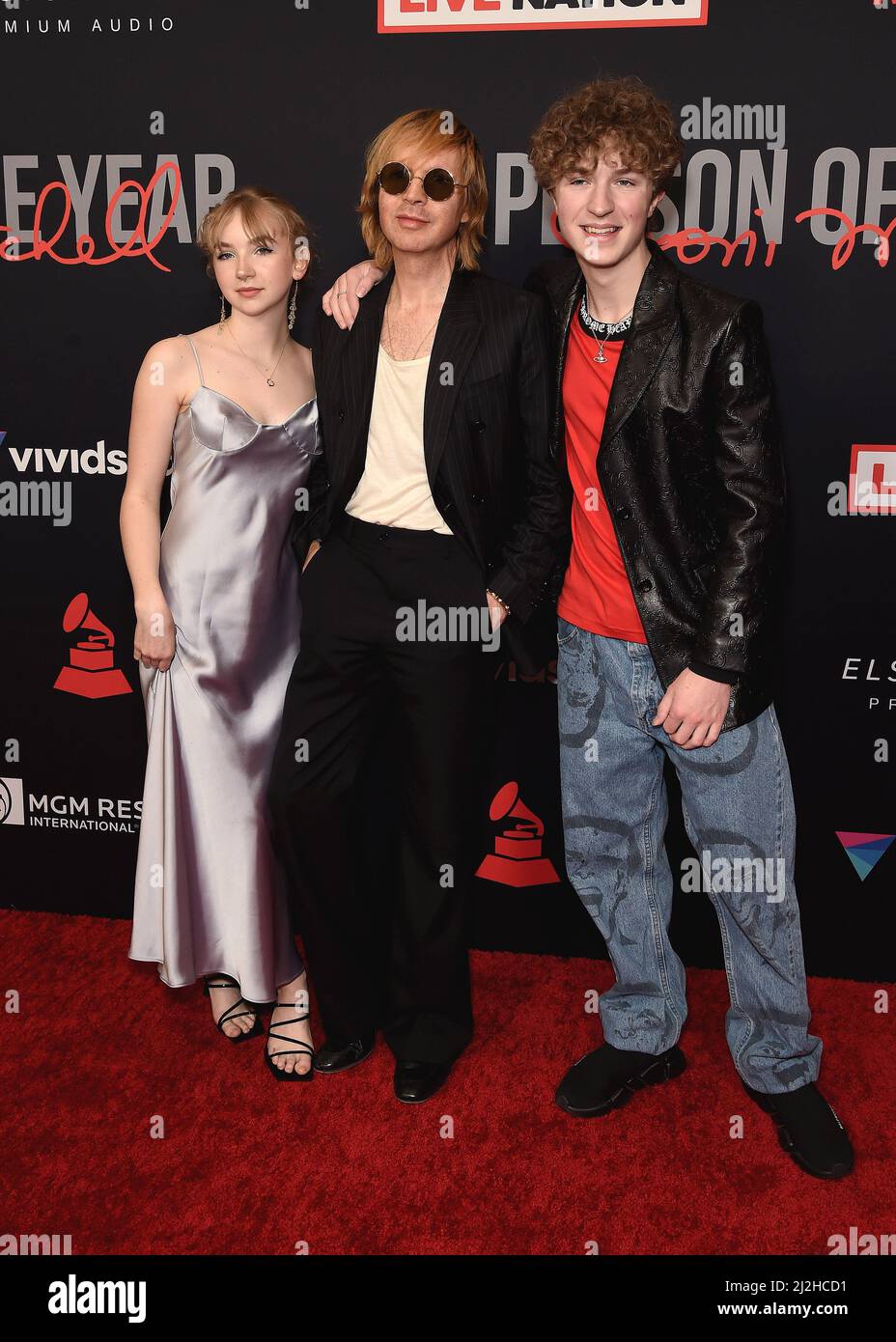 Beck walking on the red carpet at the 31st Annual MusiCares Person of ...