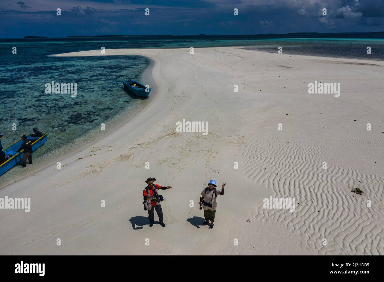 Ngurtafur Beach, which stretches across the open sea, is located on the ...