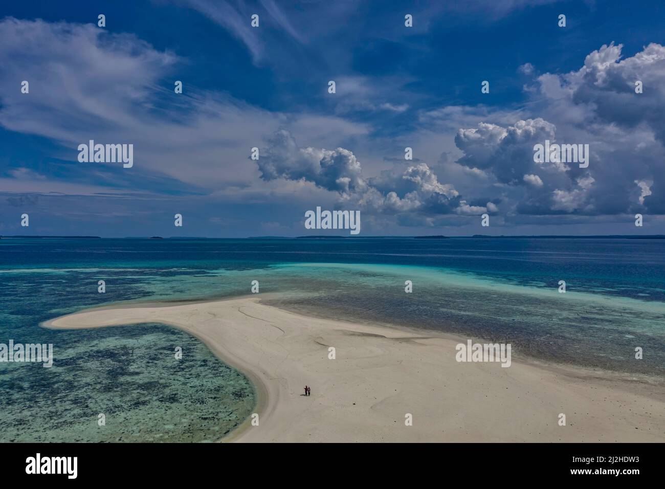 Ngurtafur Beach, which stretches across the open sea, is located on the ...