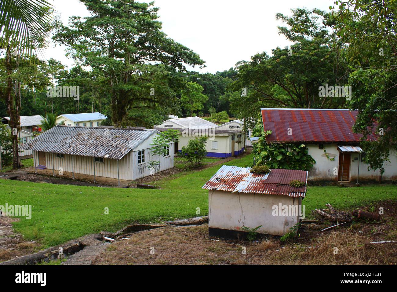 SAN ANTONIO, BELIZE - OCTOBER 26, 2015 British Army patrol base at ...