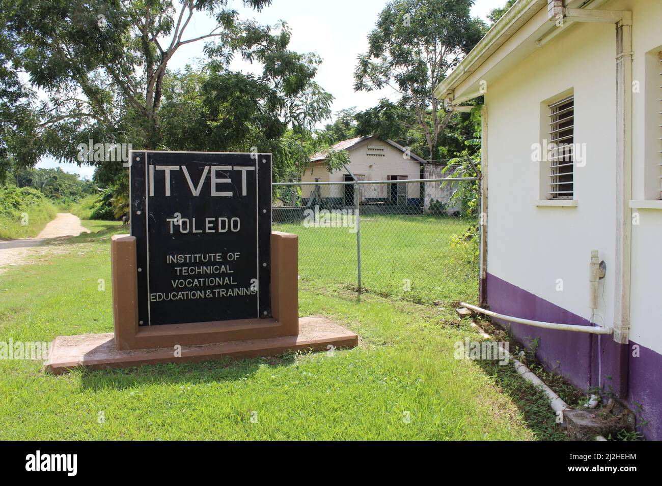 SAN ANTONIO, BELIZE - OCTOBER 26, 2015 ruins of the British Army patrol ...