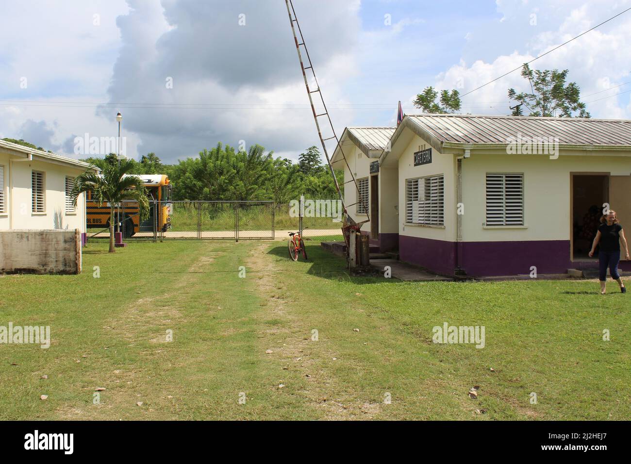 SAN ANTONIO, BELIZE - OCTOBER 26, 2015 ruins of the British Army patrol ...