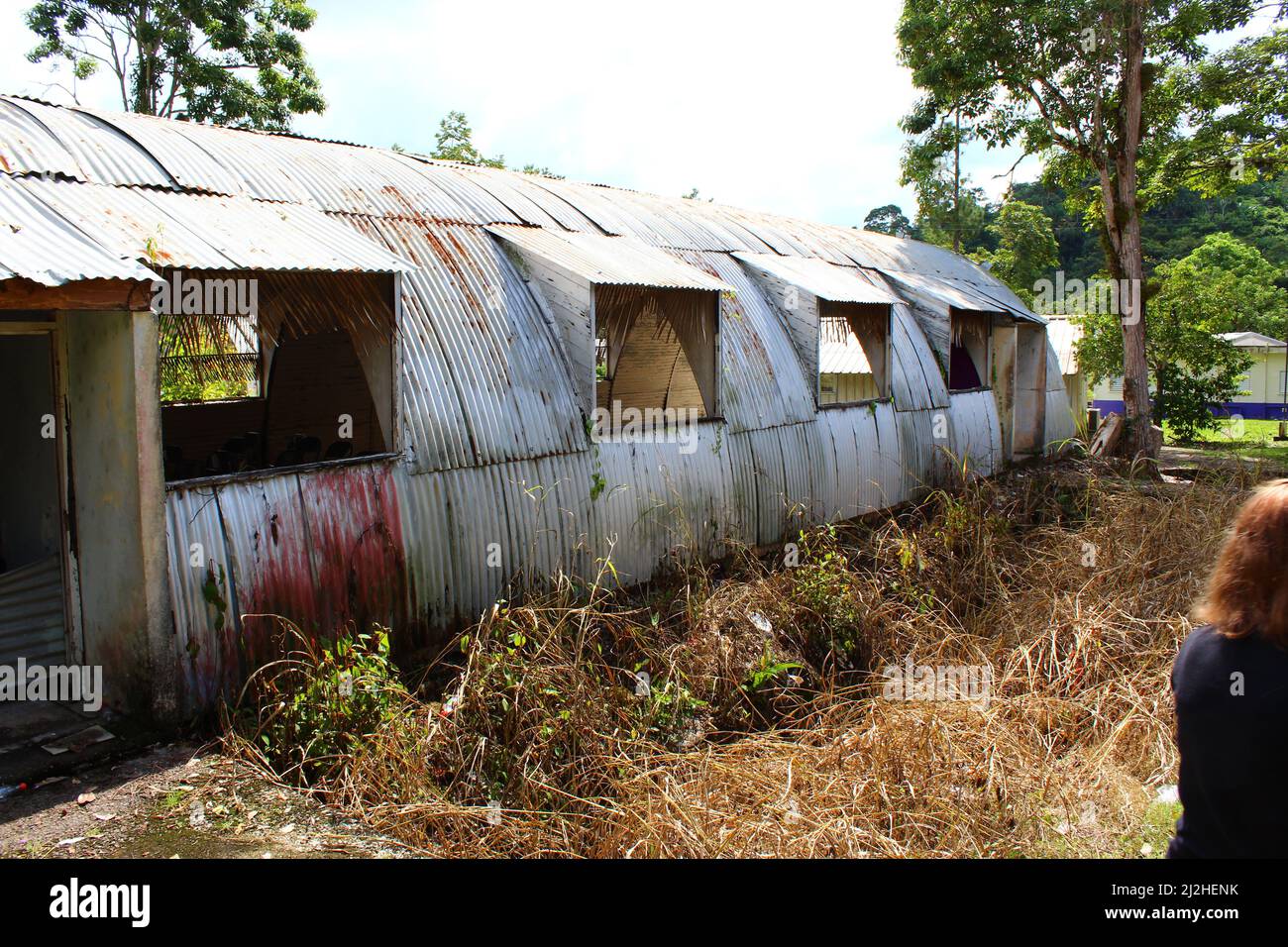 SAN ANTONIO, BELIZE - OCTOBER 26, 2015 ruins of the British Army patrol ...