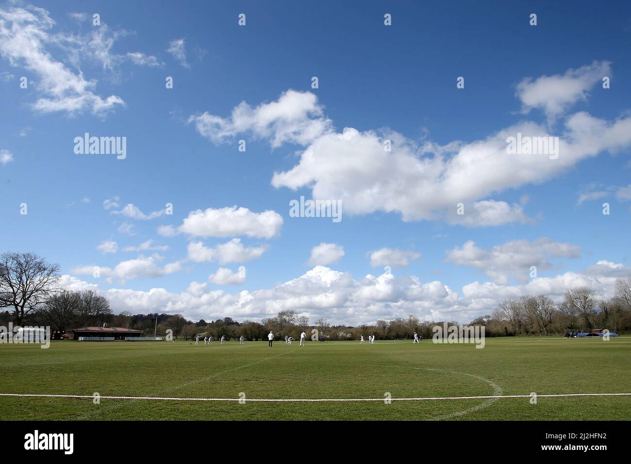 General view of play during Middlesex CCC vs Essex CCC, Friendly Match ...