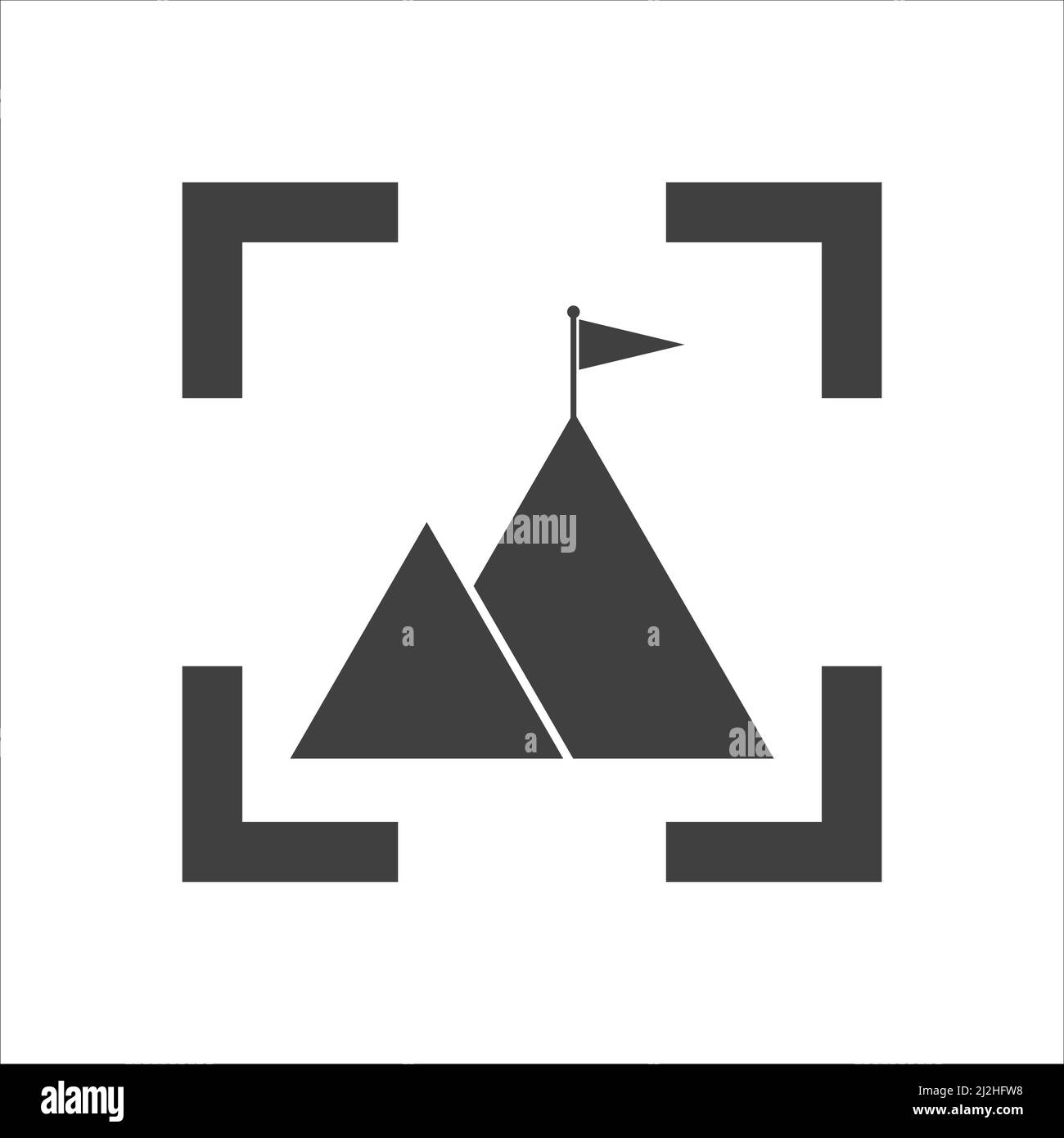 mission icon on a white background. vector graphics Stock Vector Image ...