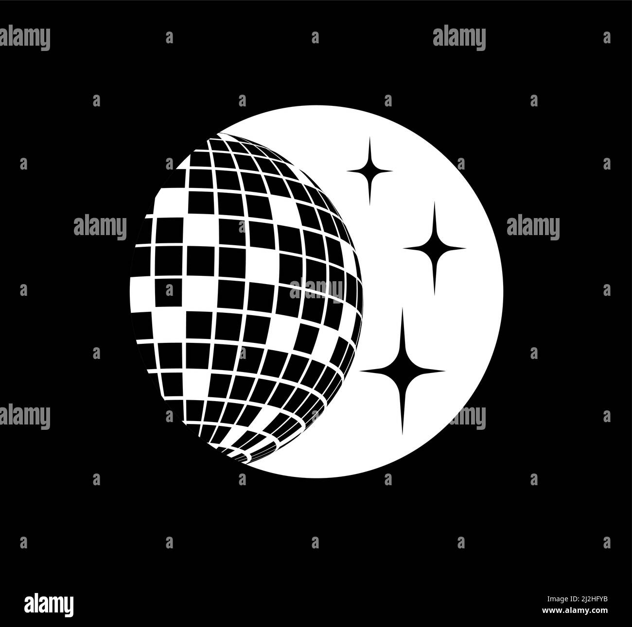 Disco ball Vector icon Disco ball Vector icon Disco ball Vector icon ...