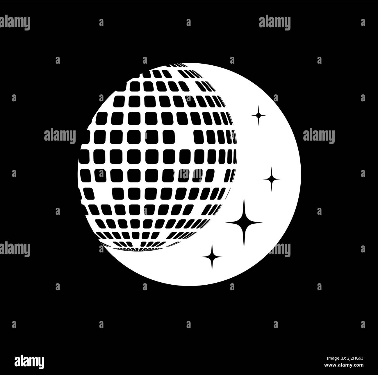 Disco ball Vector icon Disco ball Vector icon Disco ball Vector icon ...