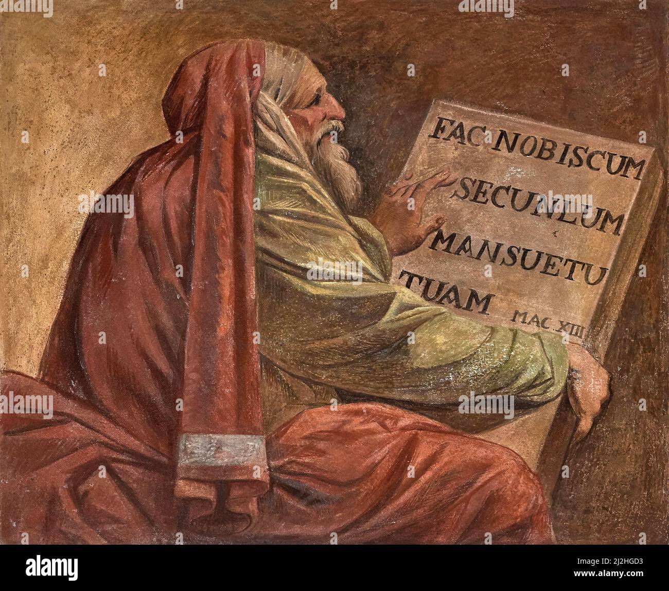 Prophet Daniele - fresco - Filippo Comerio - last years of 18th century ...