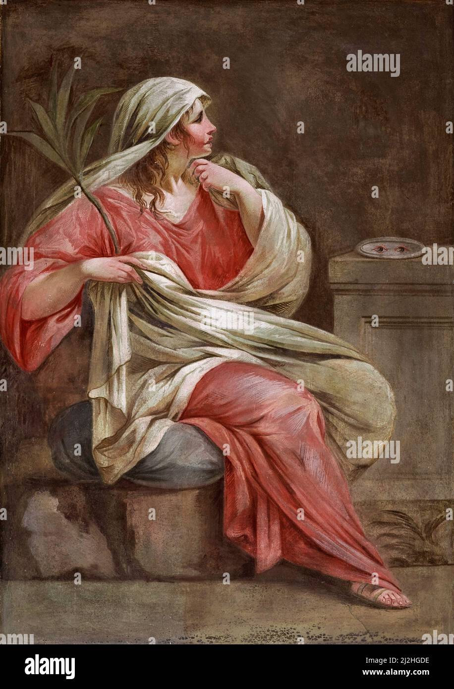 St. Lucy - fresco - Filippo Comerio - last years of 18th century ...