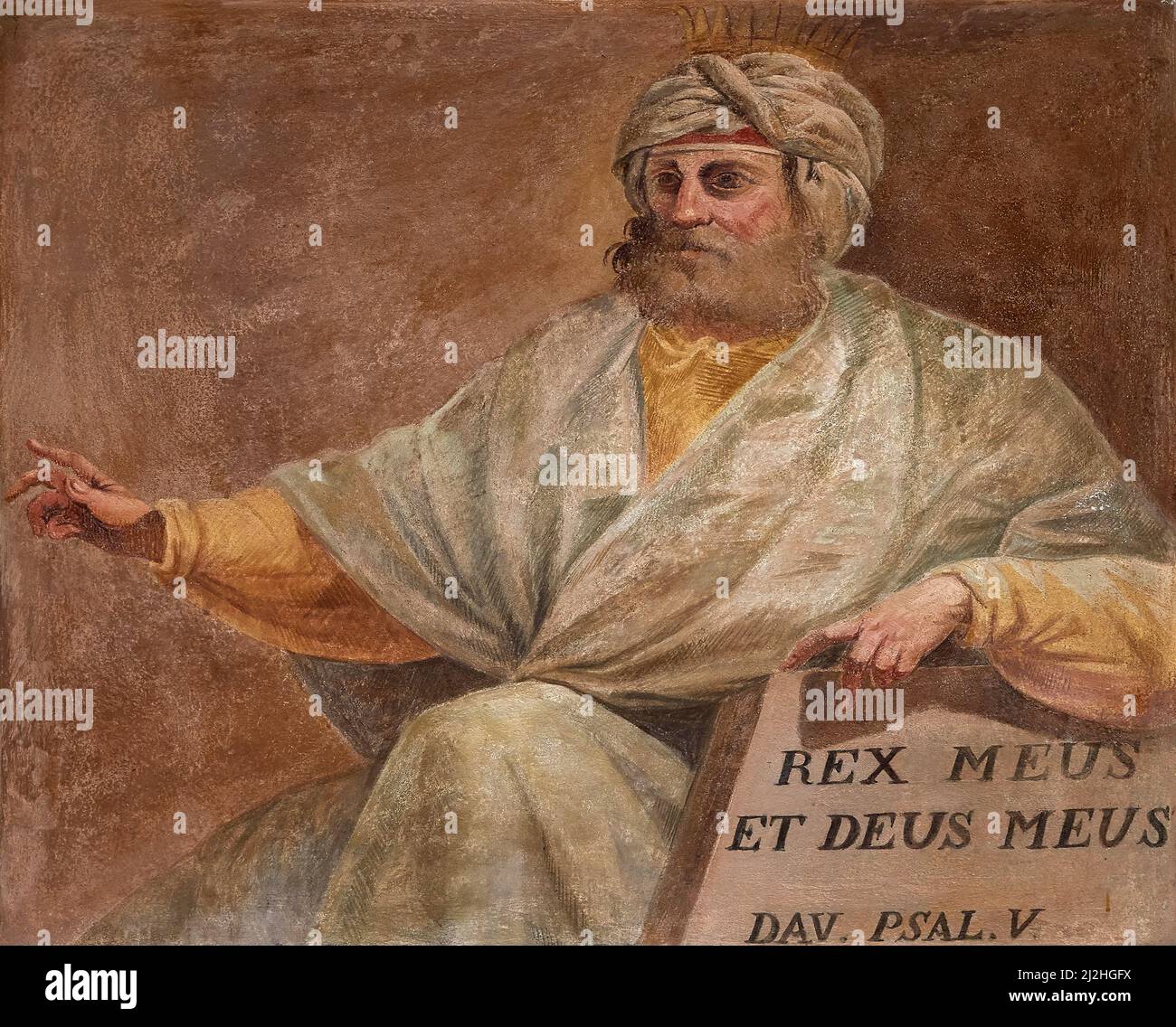 Prophet David - fresco - Filippo Comerio - last years of 18th century ...