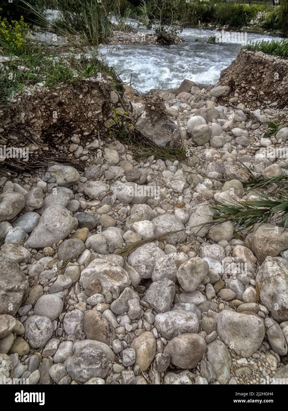 Spring landscape view of the Algar river, Altea on the Costa Dorada, in ...