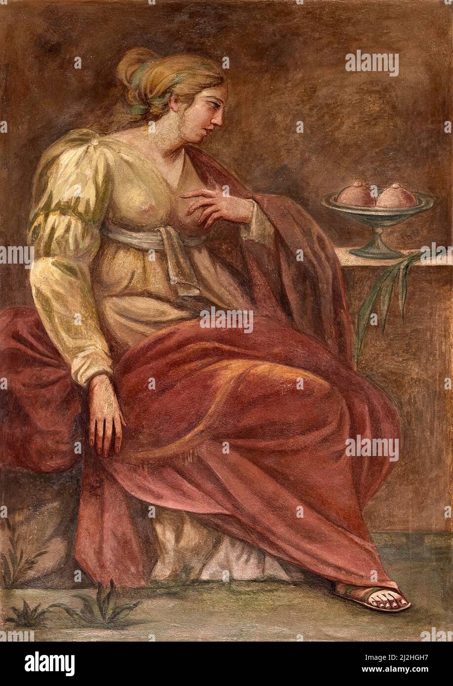 St . Agata - fresco - Filippo Comerio - last years of 18th century ...