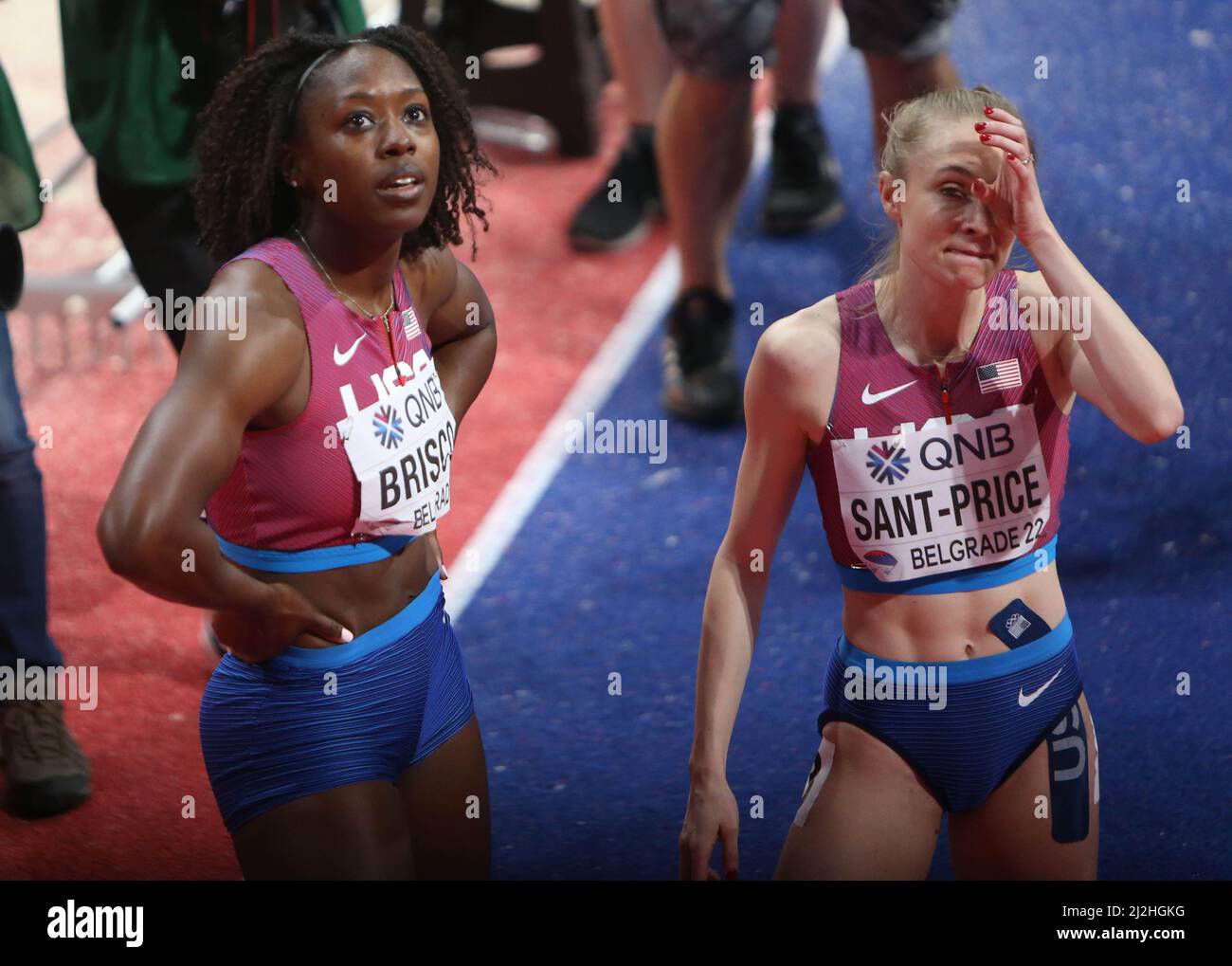 Mikiah BRISCO and Marybeth SANT-PRICE of USA Final 60 M Women during ...