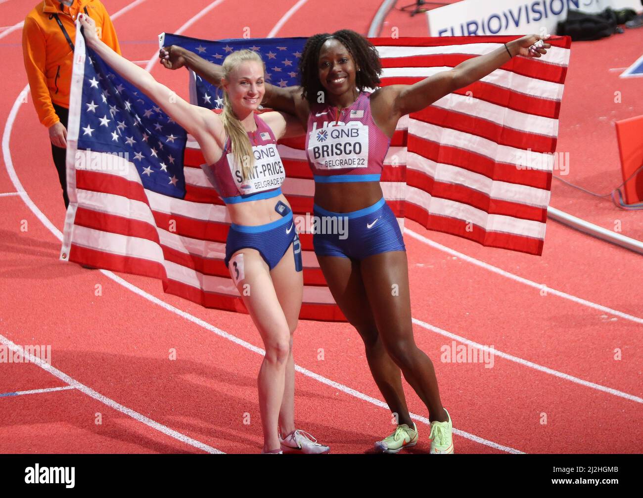 Mikiah BRISCO and Marybeth SANT-PRICE of USA Final 60 M Women during ...