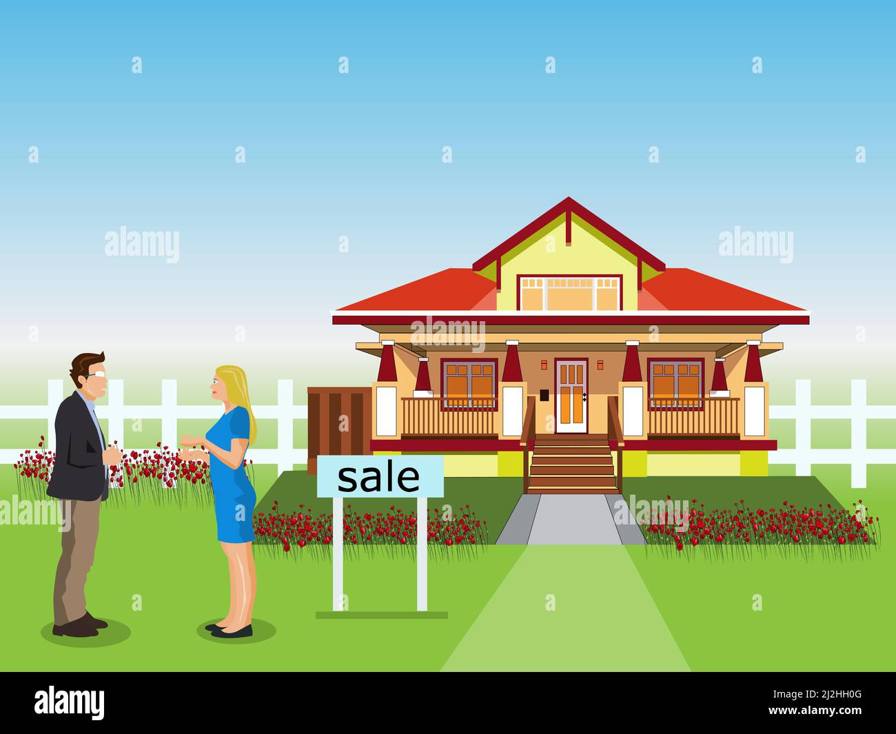 People negotiating illustration Stock Vector Images - Alamy