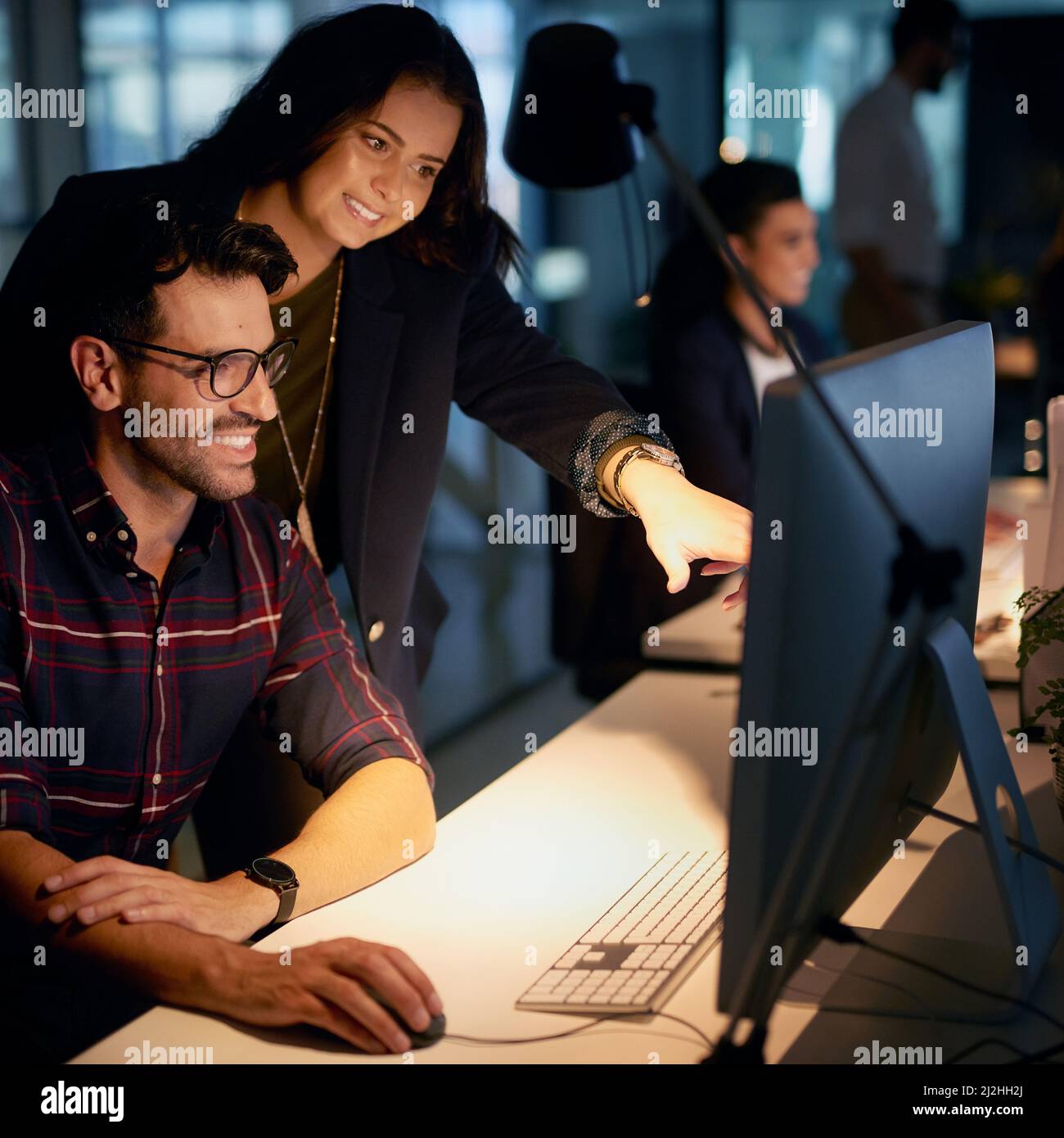 Let work together teamwork hi-res stock photography and images - Alamy