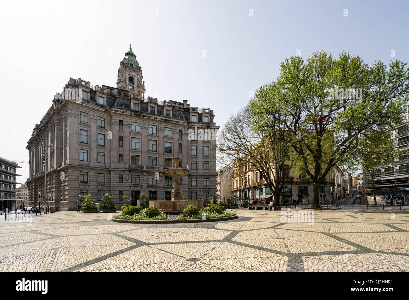 Porto, Portugal. March 2022. view of the town hall building in the city ...