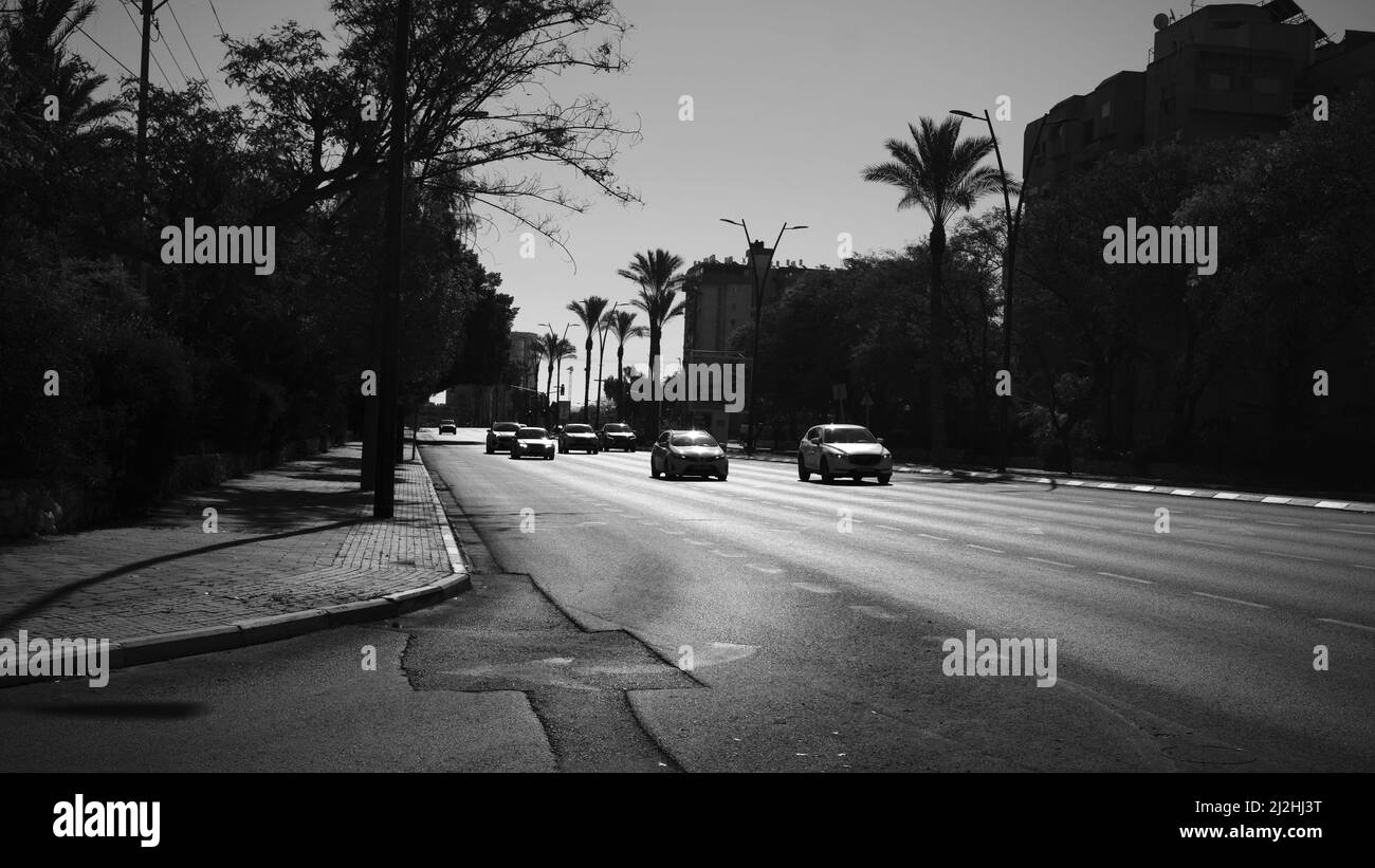 Driving building Black and White Stock Photos & Images - Alamy