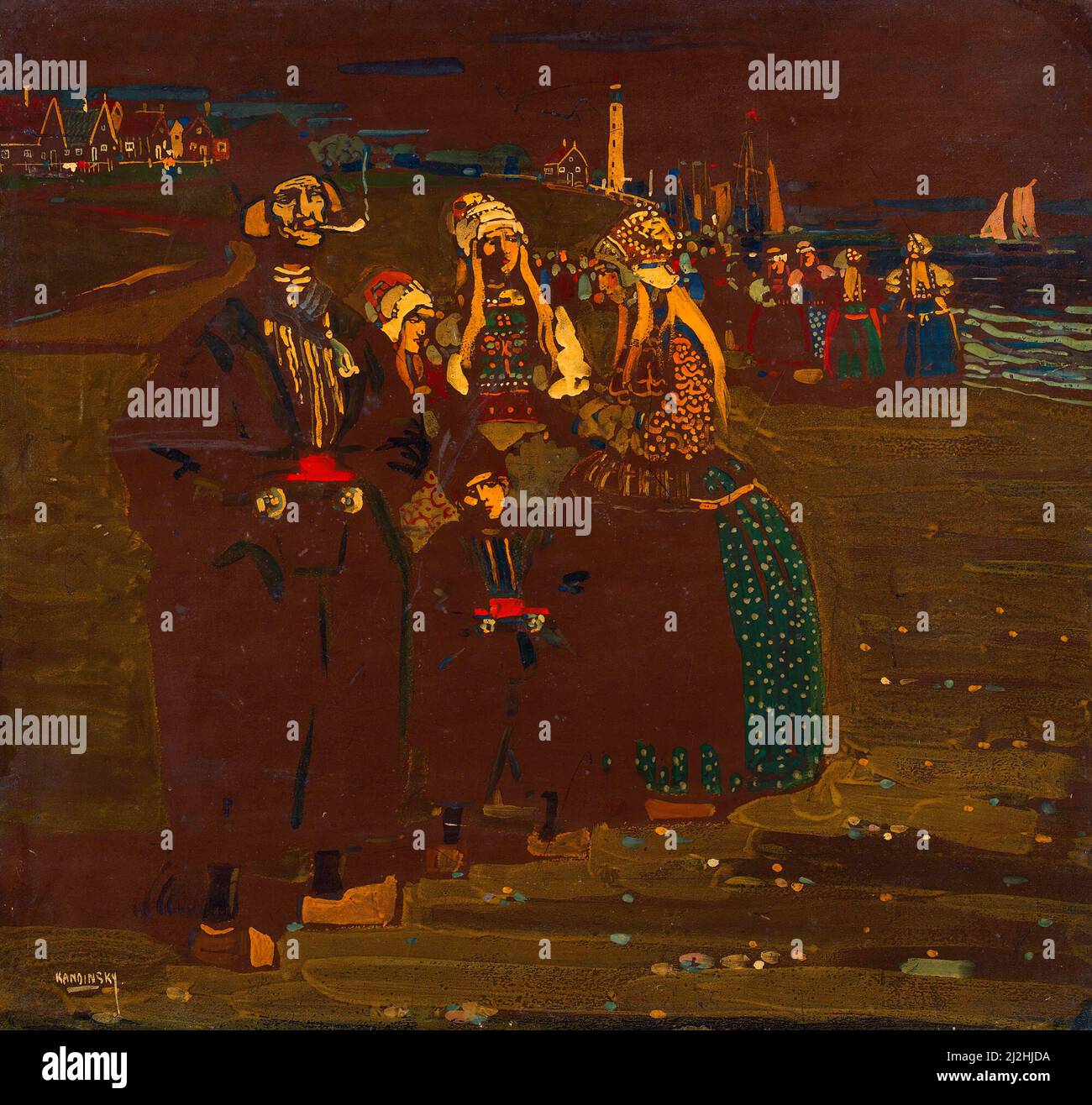 Vintage art by Wassily Kandinsky - Erinnerung An Holland (In Erwartung ...