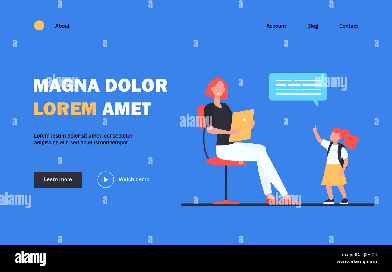 Kid speaking Stock Vector Images - Alamy