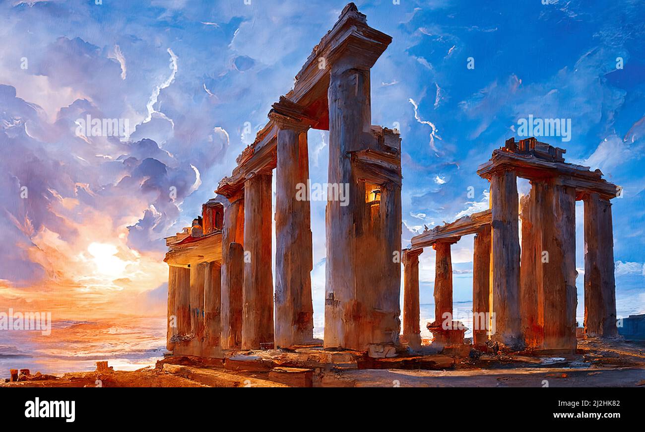 Temple Of Poseidon In Atlantis