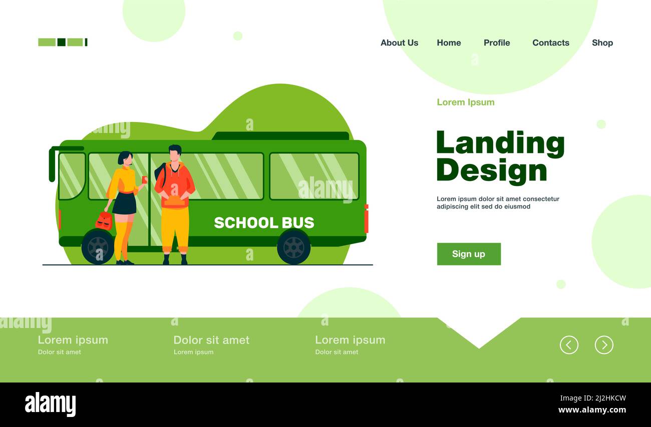 Teen boy and girl bus hi-res stock photography and images - Alamy