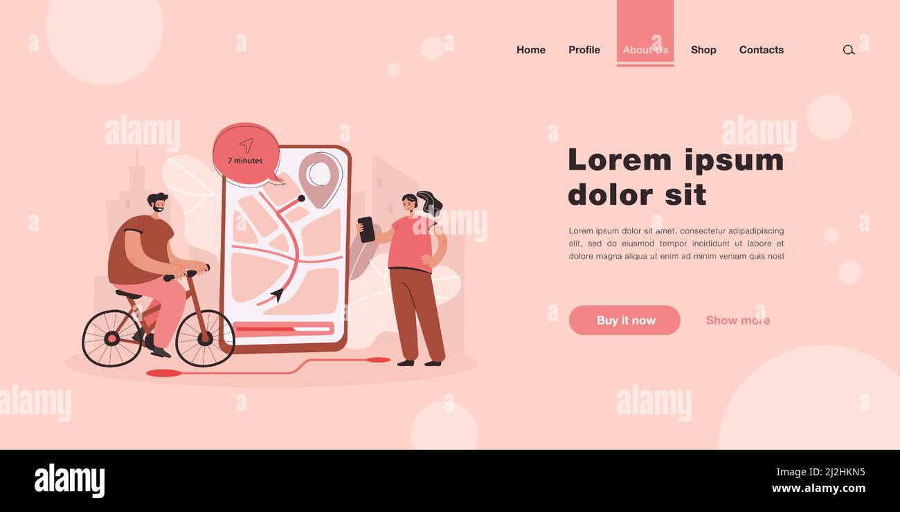 Woman watching map in Stock Vector Images - Alamy