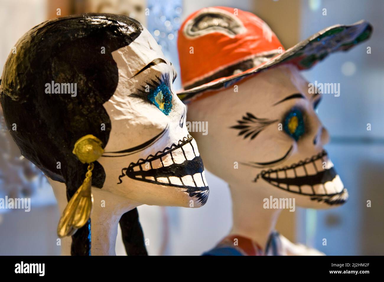 Mexican Day Of The Dead Folk Art