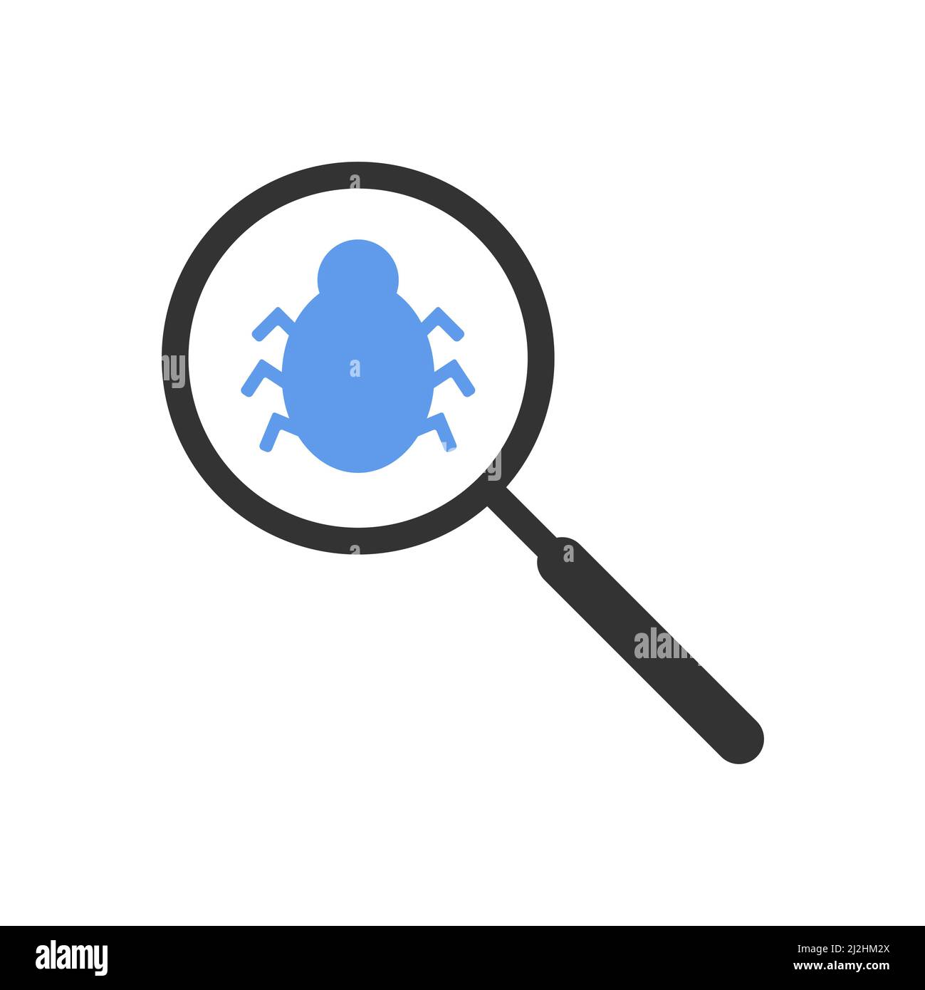 PC virus detected black and blue vector icon Stock Vector Image & Art ...