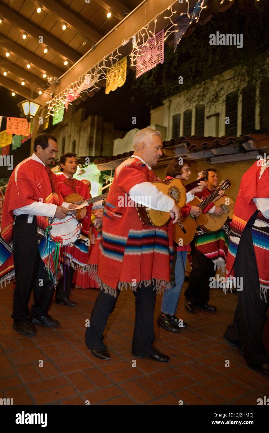 Procession 4 Christmas Eve Las Posadas NMR Stock Photo - Alamy
