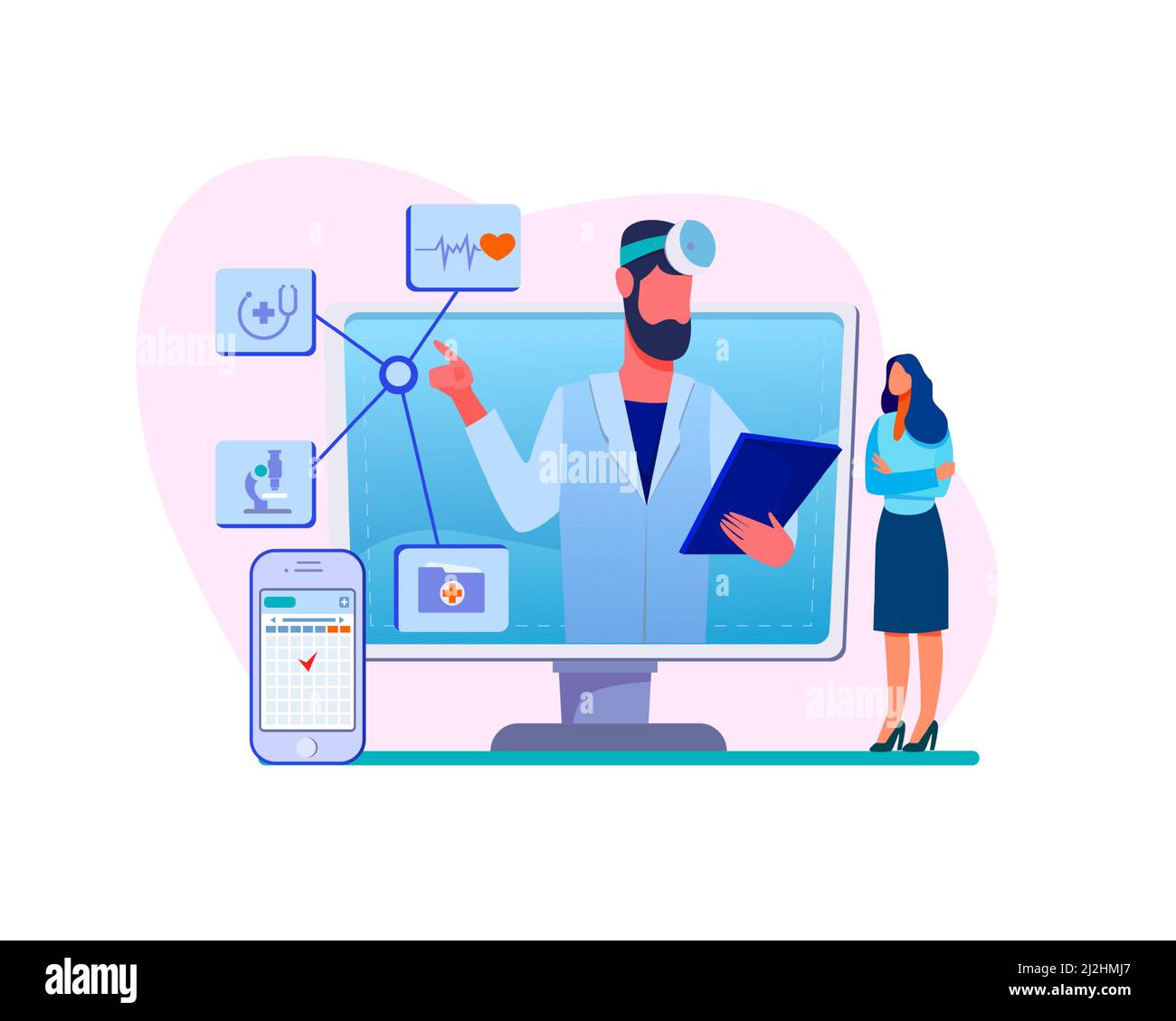 Virus corona screen cartoon hi-res stock photography and images - Alamy