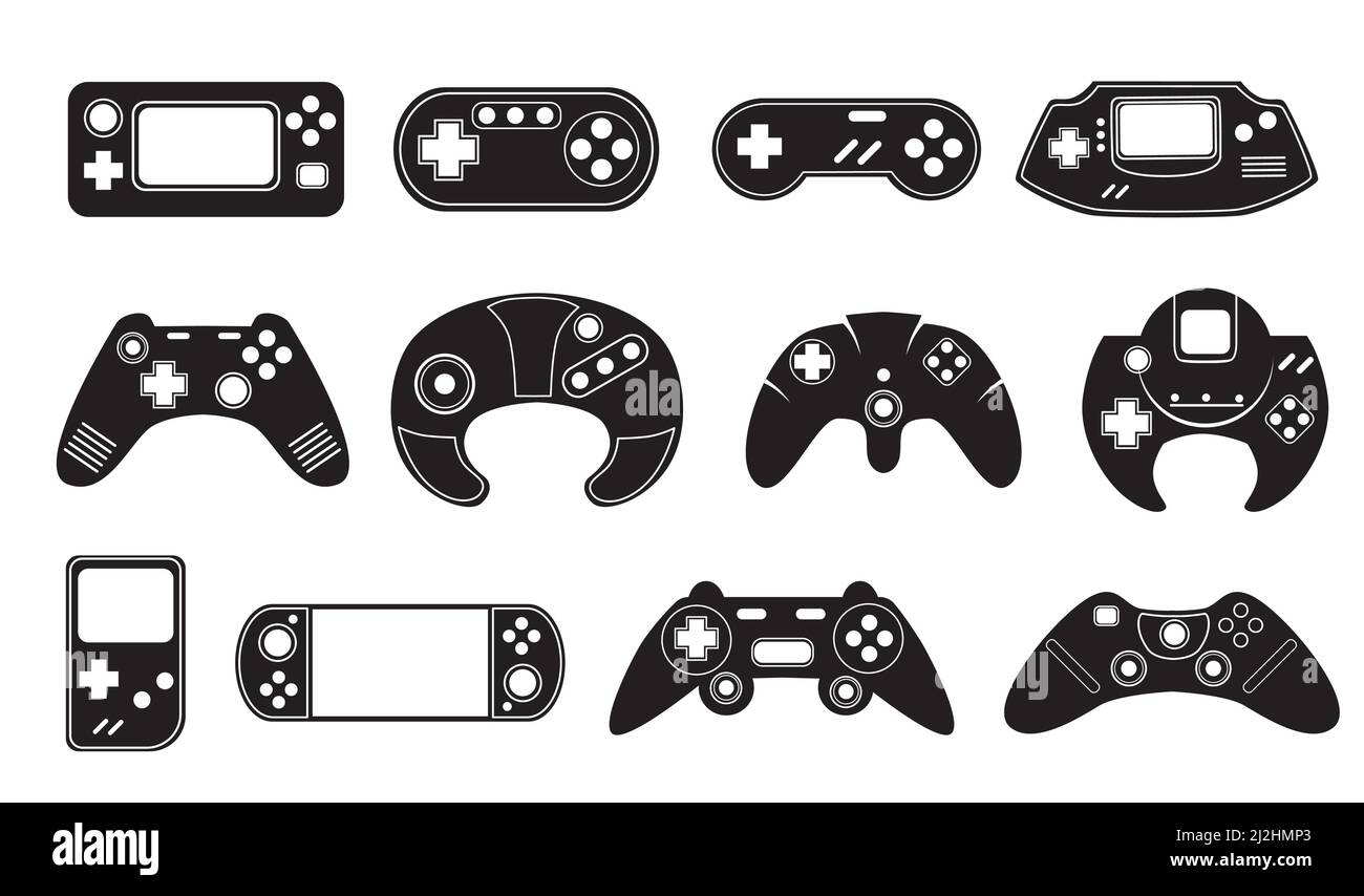 Black xbox controller Stock Vector Images - Alamy