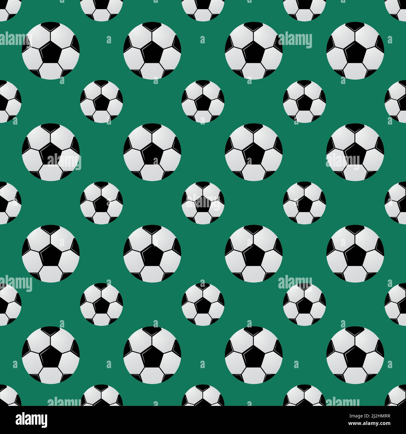 Soccer or football balls seamless pattern. Sport game background ...