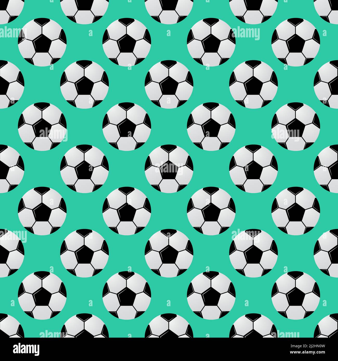 Soccer or football balls seamless pattern. Sport game background ...